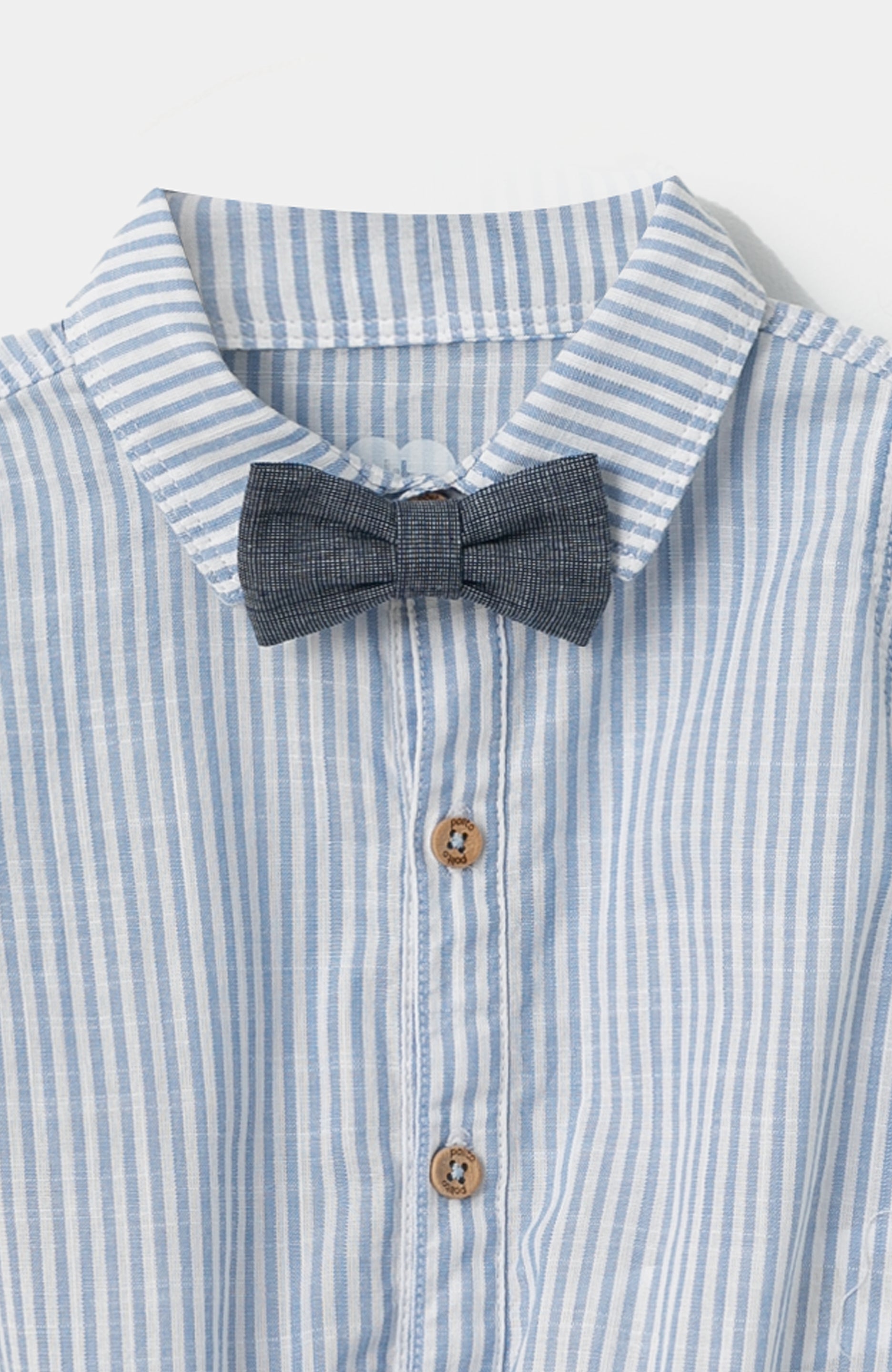 Camisa manga larga para recién nacido en grosella color blanco con ray ...