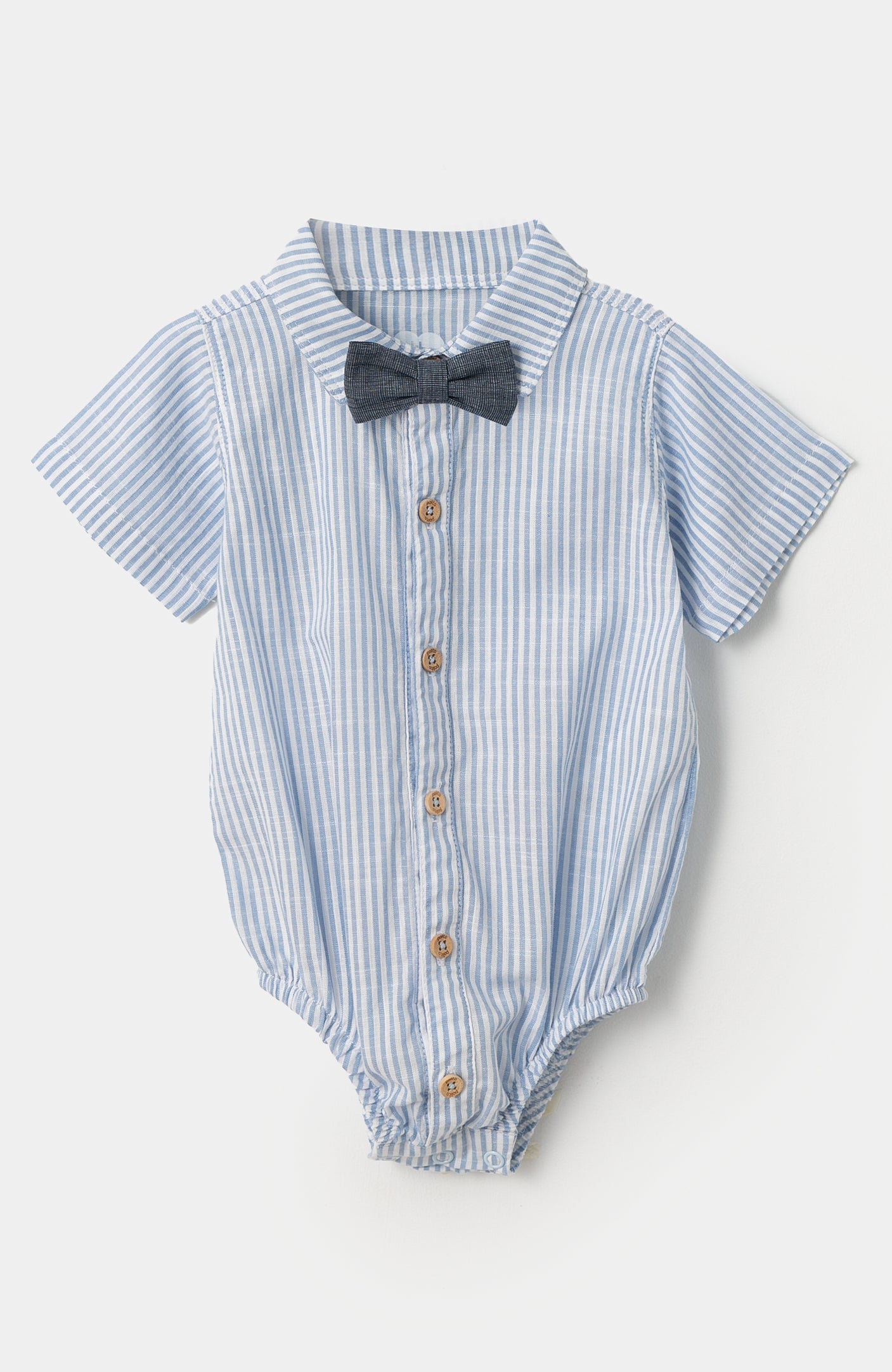 Camisa manga corta para recién nacido en grosella color blanco con ray ...